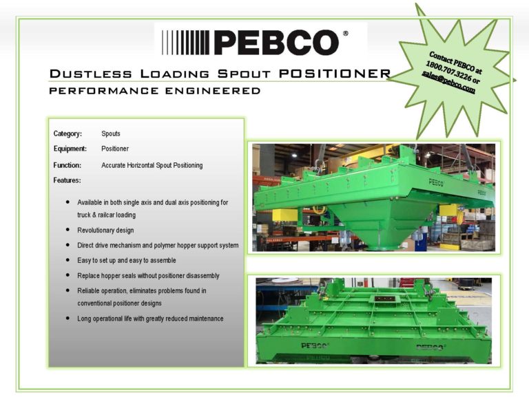 Dustless Loading Spout Positioner - PEBCO