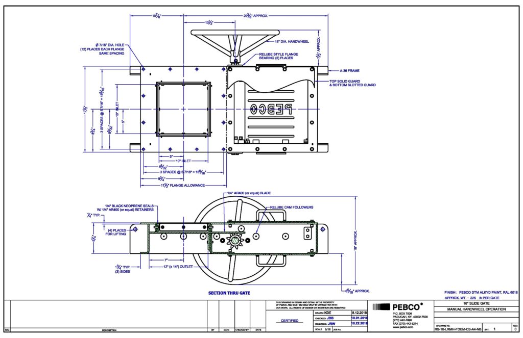 Slide Gates - PEBCO