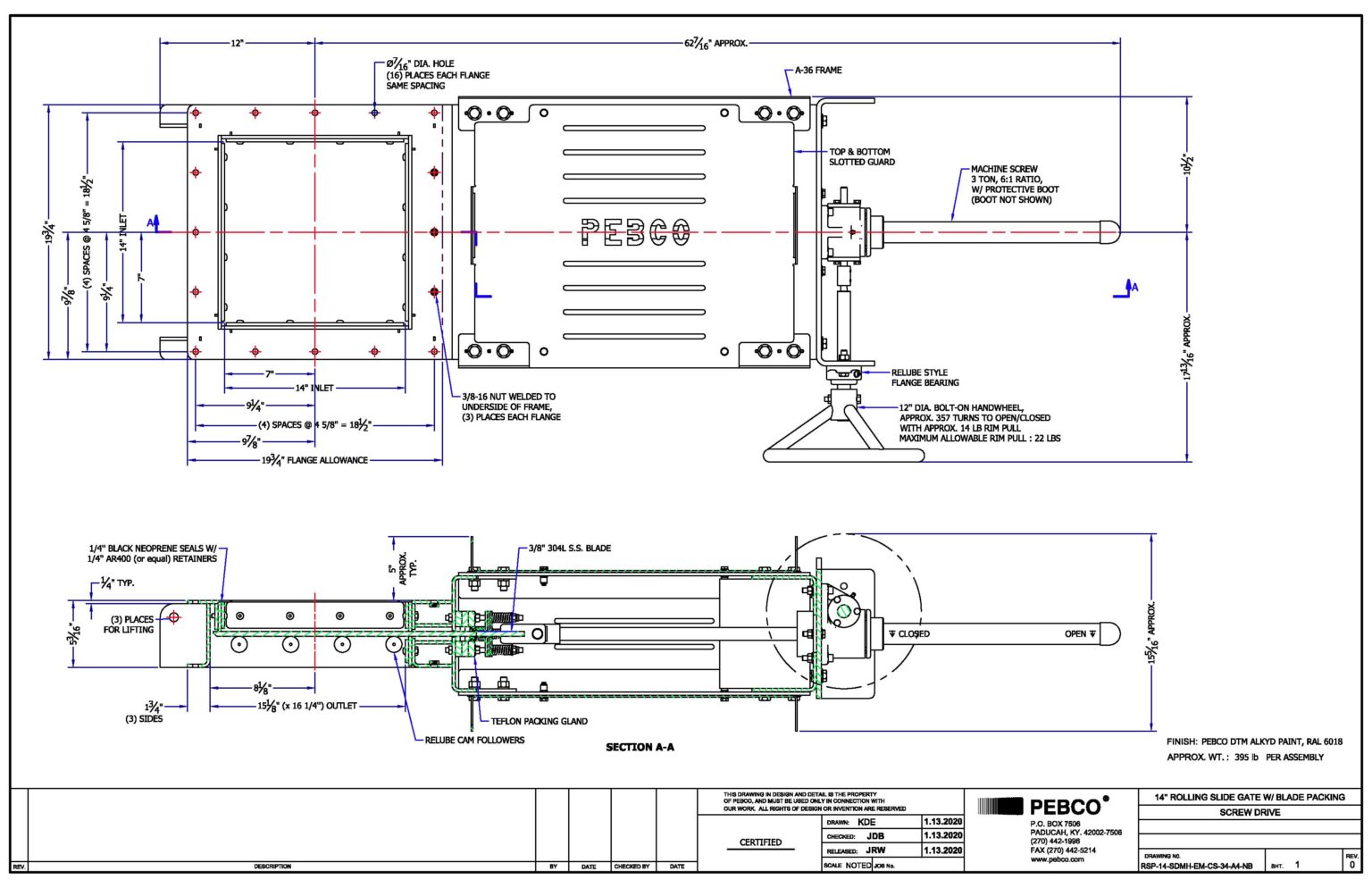 Slide Gates - PEBCO