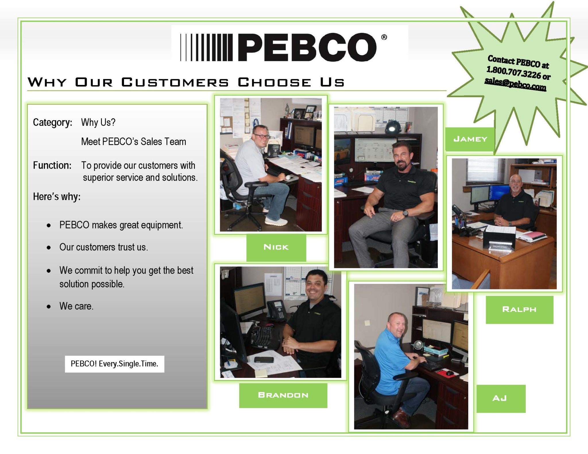 Videos | Brochures - PEBCO